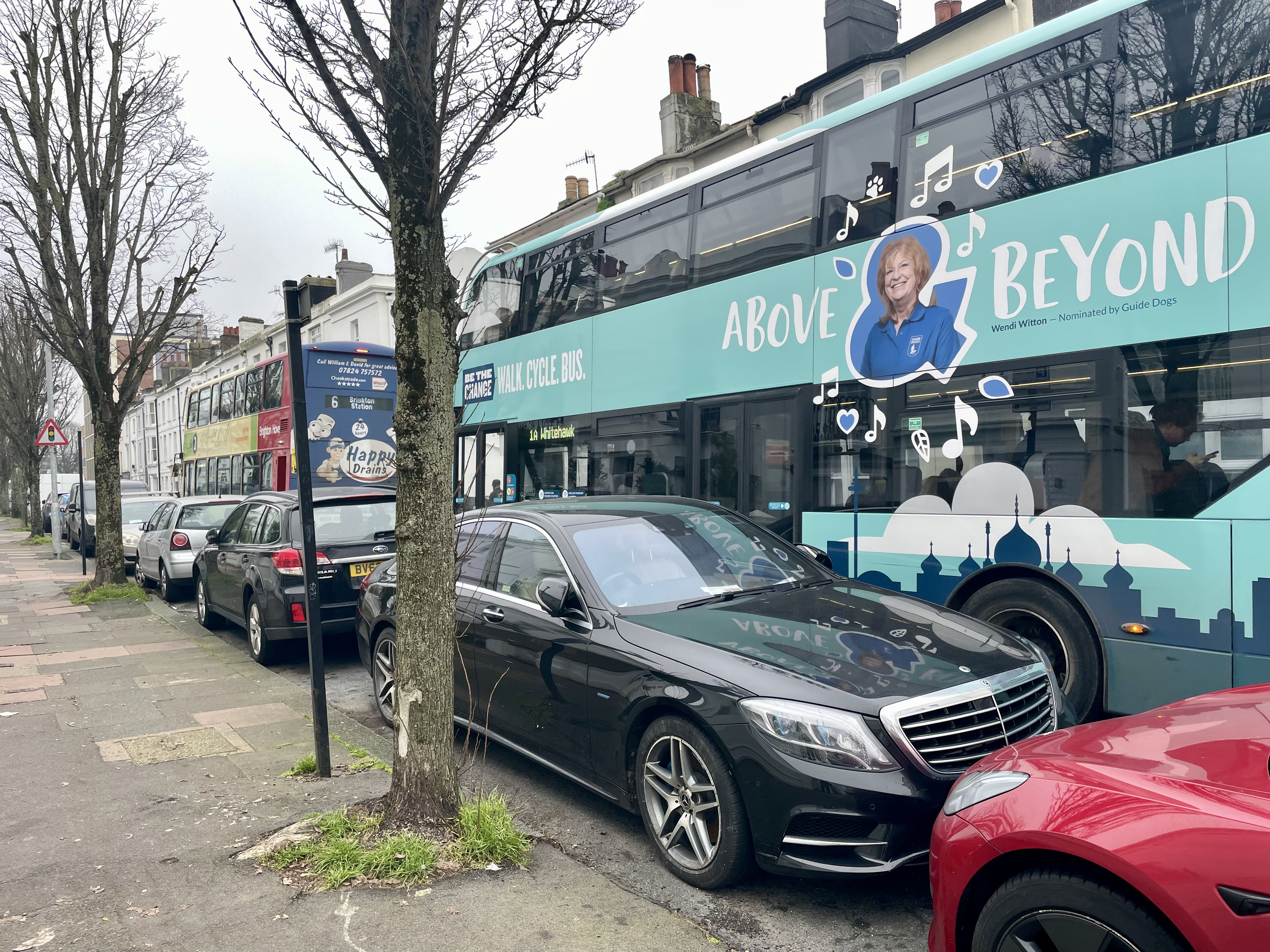 Stop 690 + buses daily on 4 residential streets in Brighton